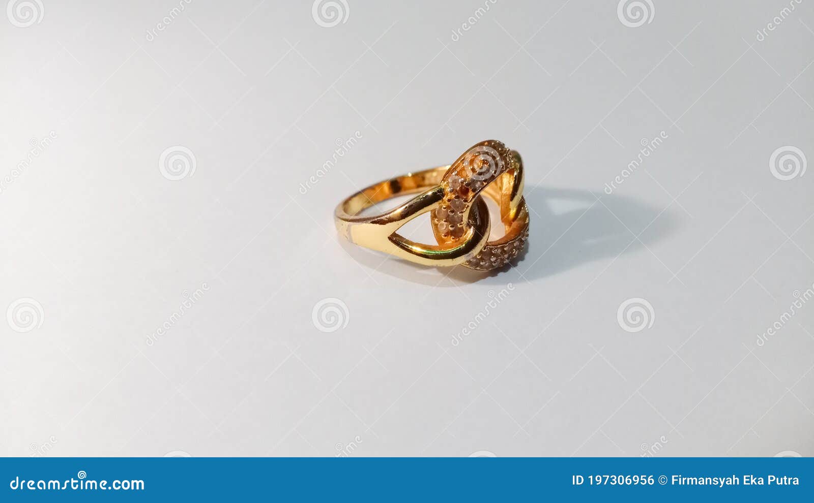 Luxury Golden Ring on Side View Stock Photo - Image of side, ring ...