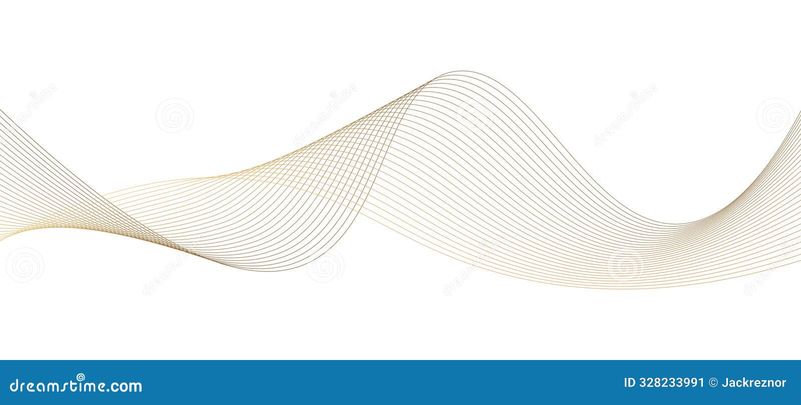 Luxury Golden Thin Lines of Gradient Waves Stock Illustration ...