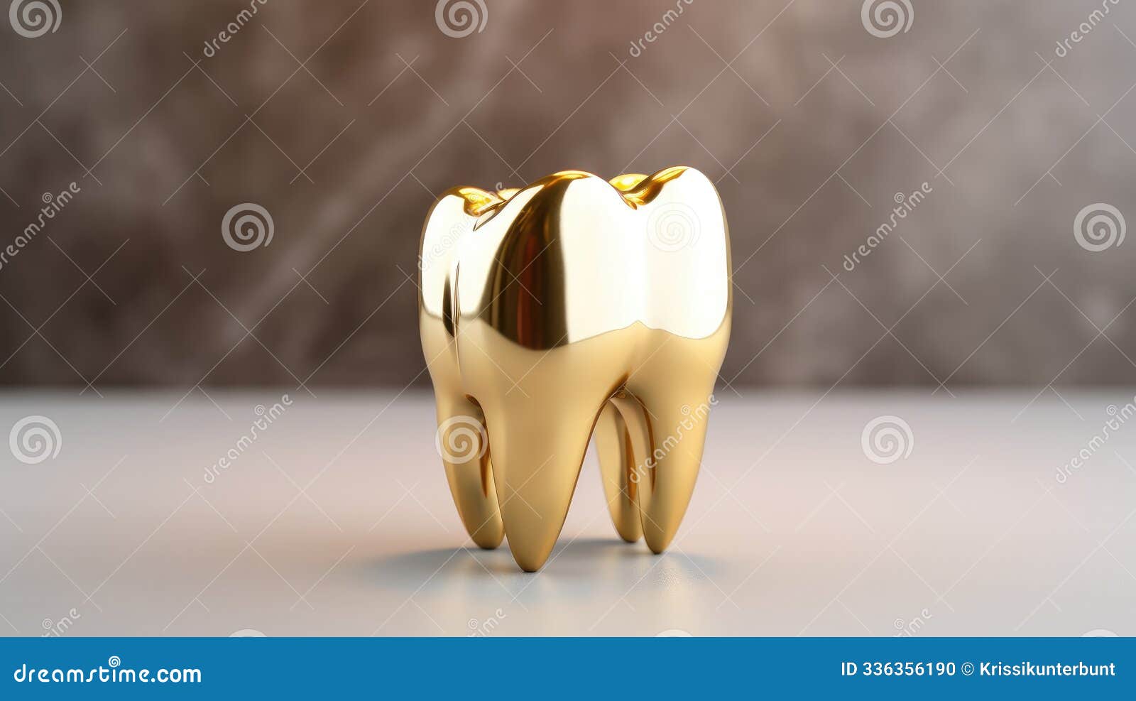 Luxury Golden Tooth AI Generated Stock Illustration - Illustration of ...