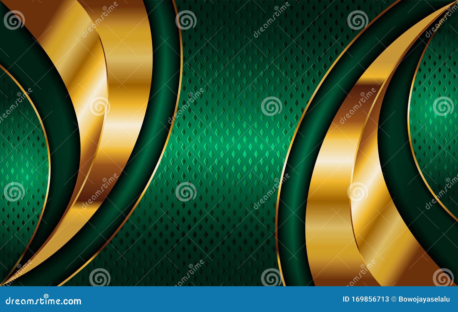 Luxury Green Background Combine with Glowing Golden Lines. Overlap ... Luxury Green Background Combine with Glowing Golden Lines. Overlap ...