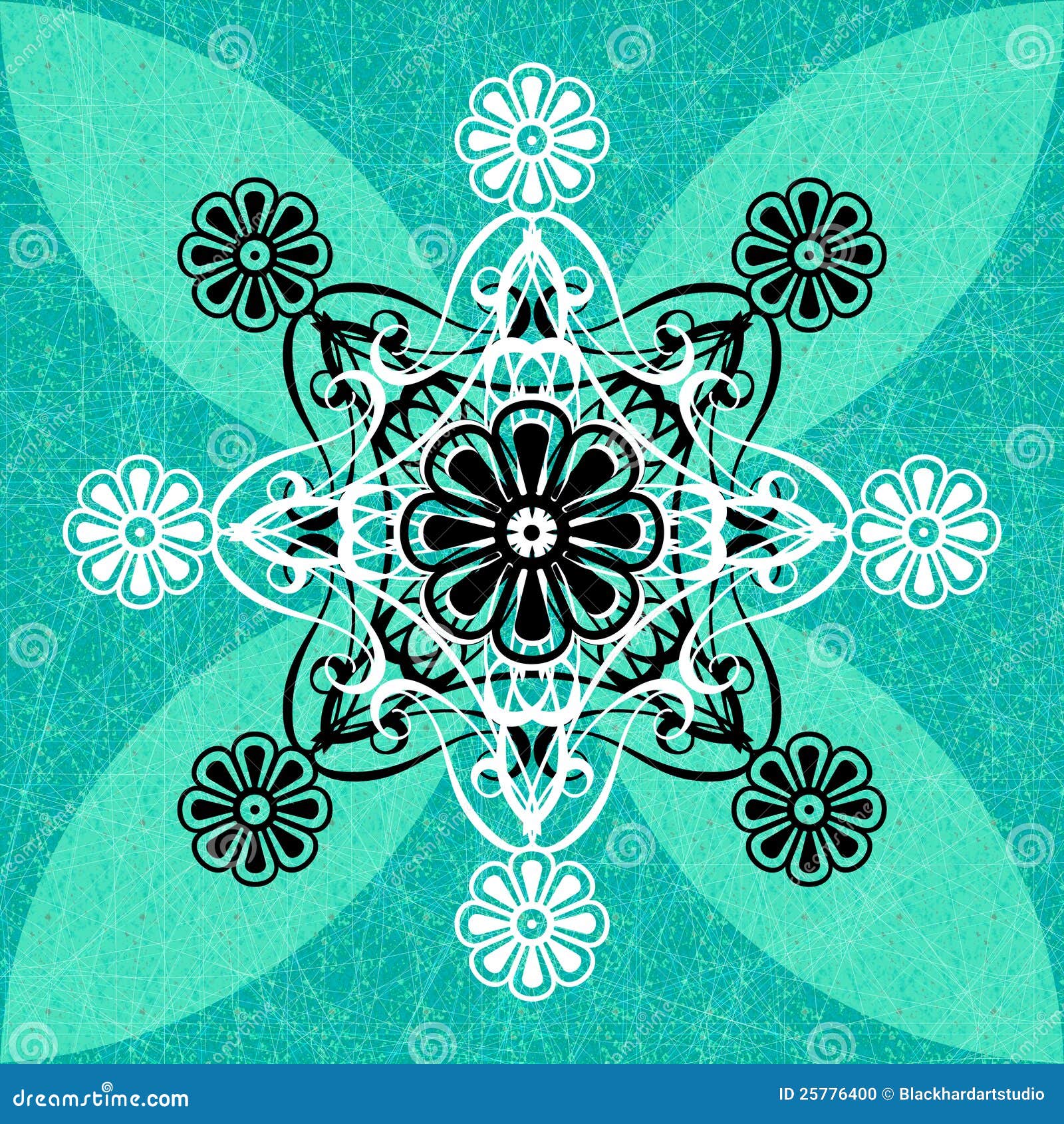 Luxury Green Floral Pattern Background Stock Illustration ...