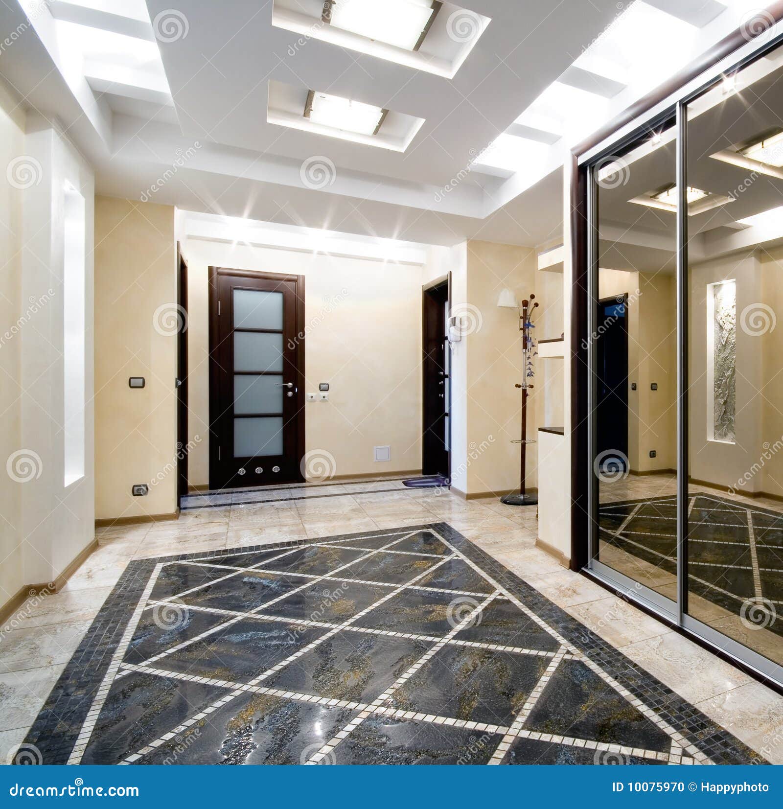 Luxury hall stock photo. Image of decor, black, ceiling - 10075970