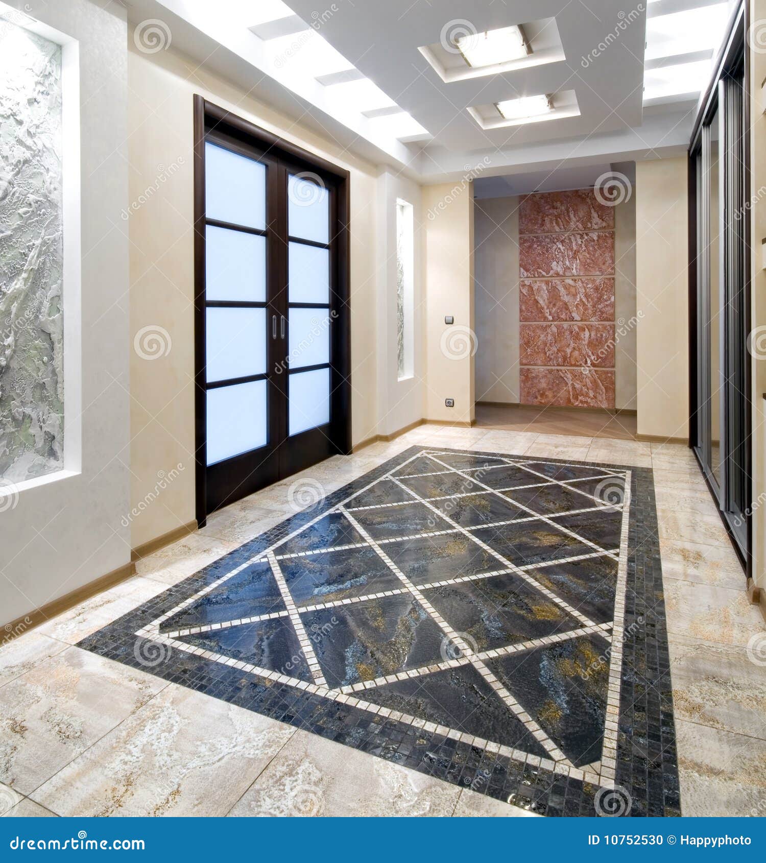 Luxury hall stock photo. Image of interior, doors, furniture - 10752530