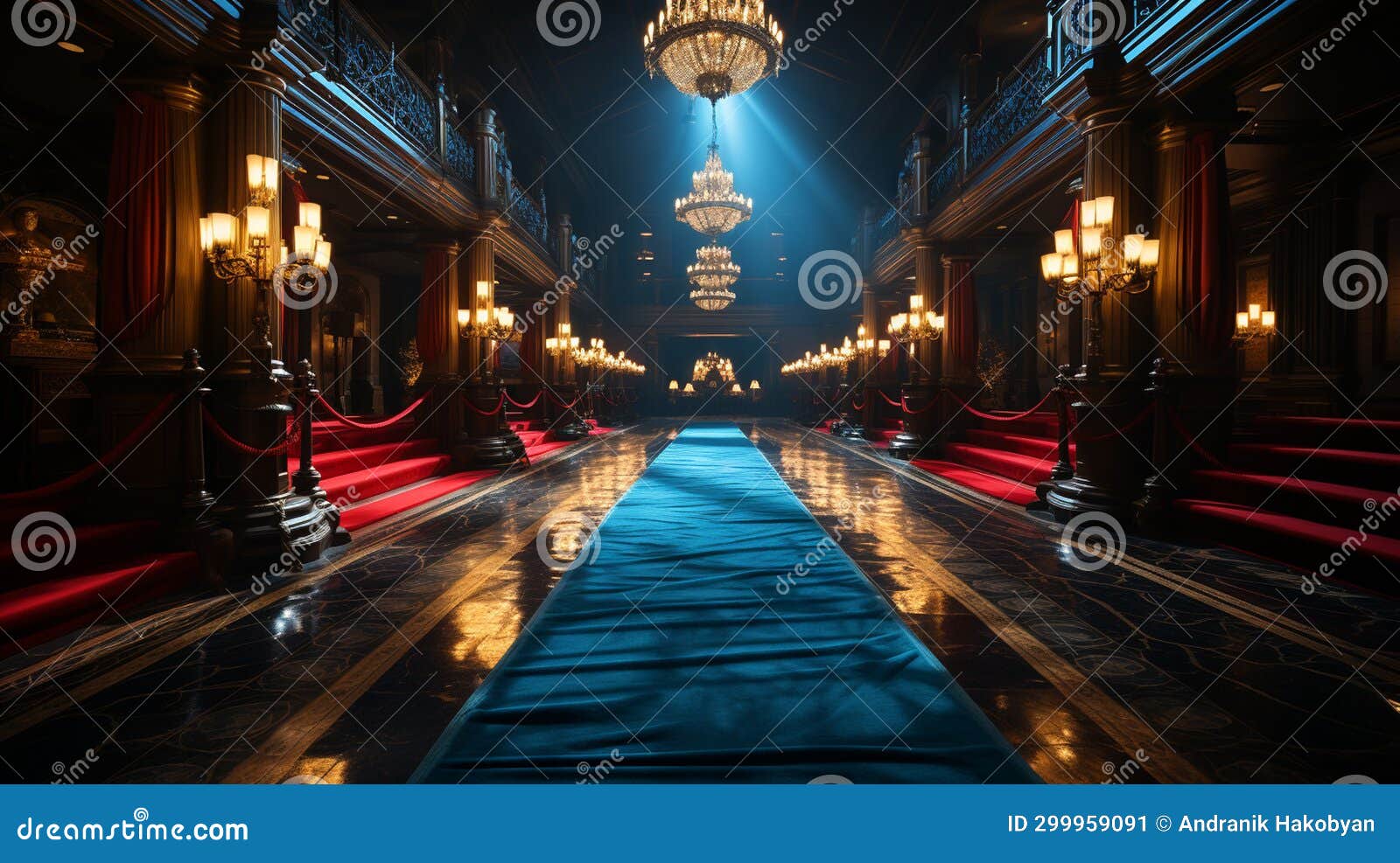 Luxury hallway of building stock image. Image of comfort - 299959091