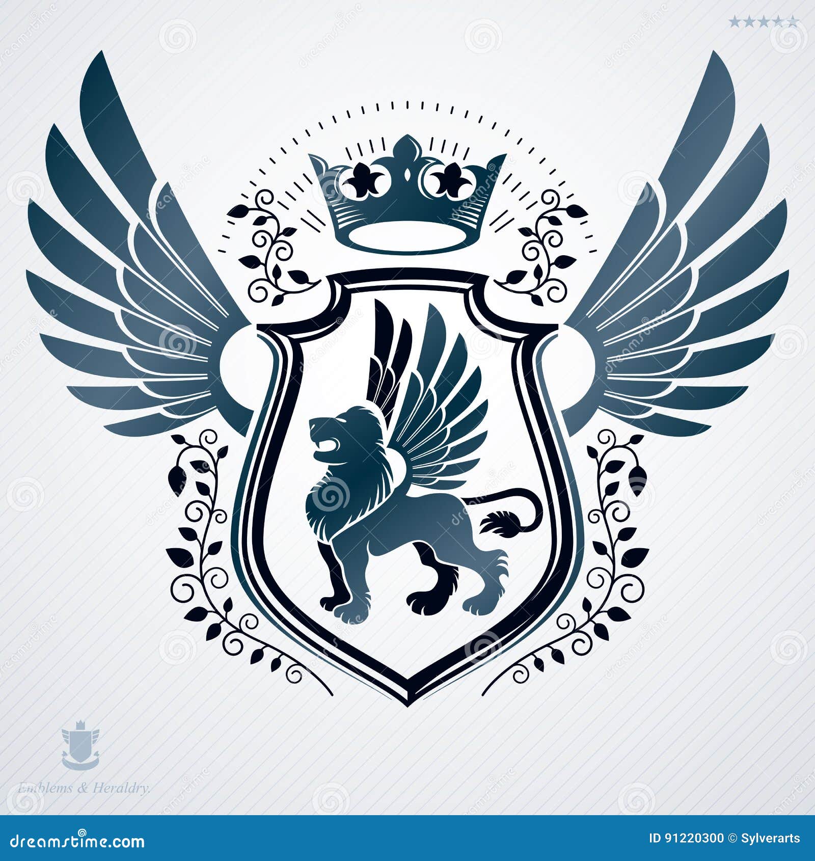 Luxury Heraldic Vector Template. Vintage Blazon Stock Vector ...