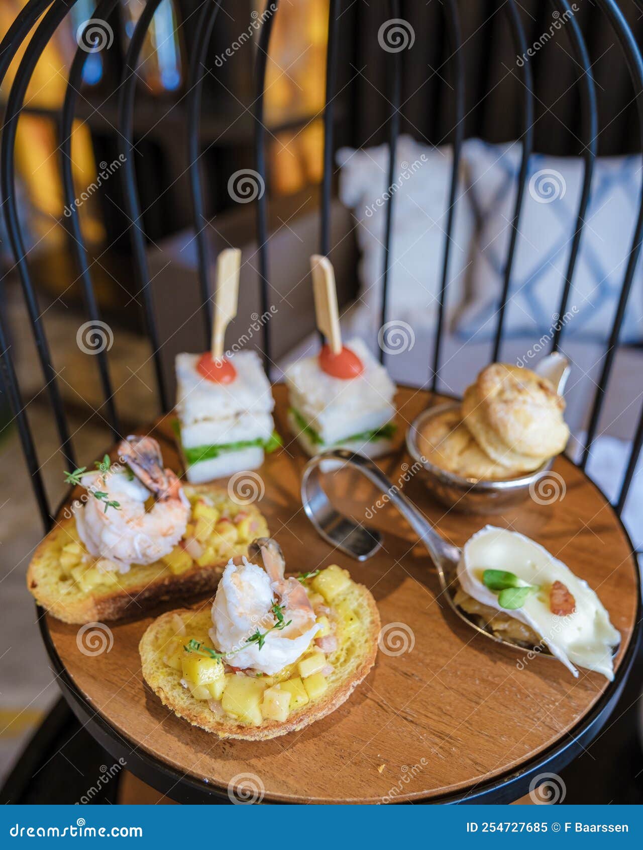 Luxury High Tea with Snack and Tea in a Luxury Hotel Stock Image ...