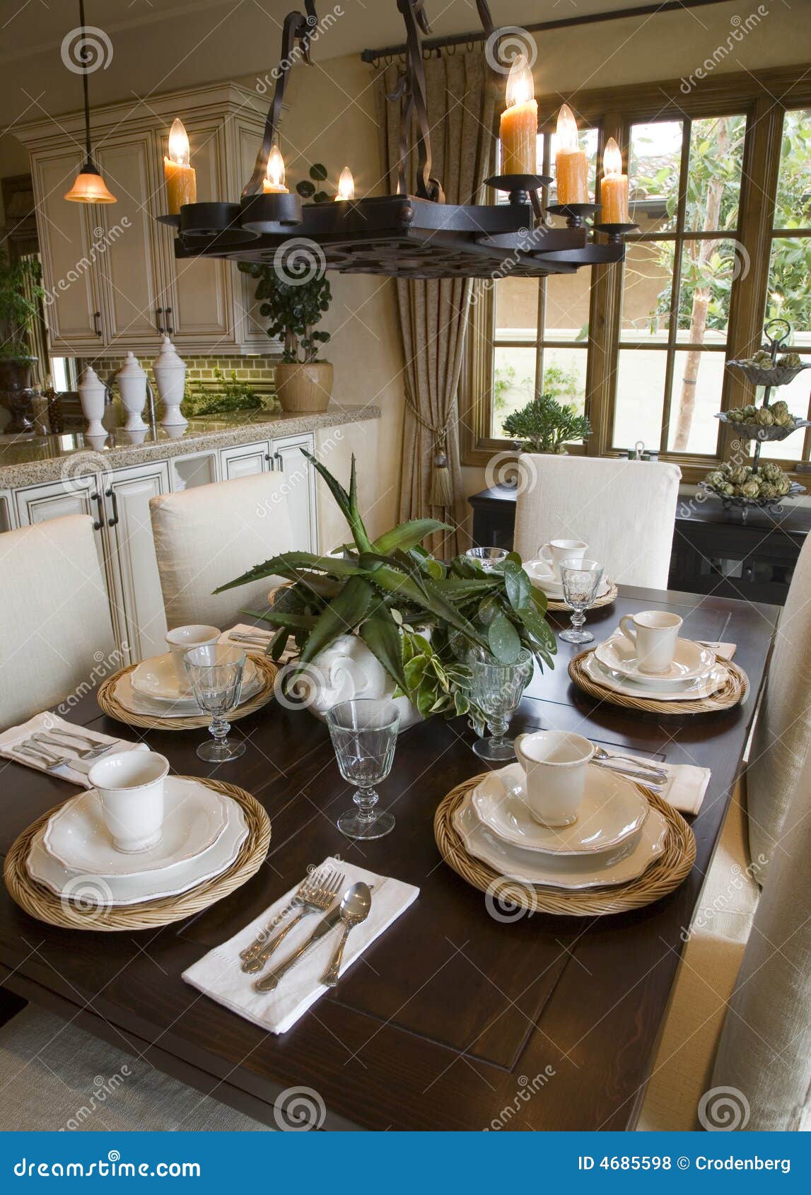Luxury home dining room. stock photo. Image of estate - 4685598