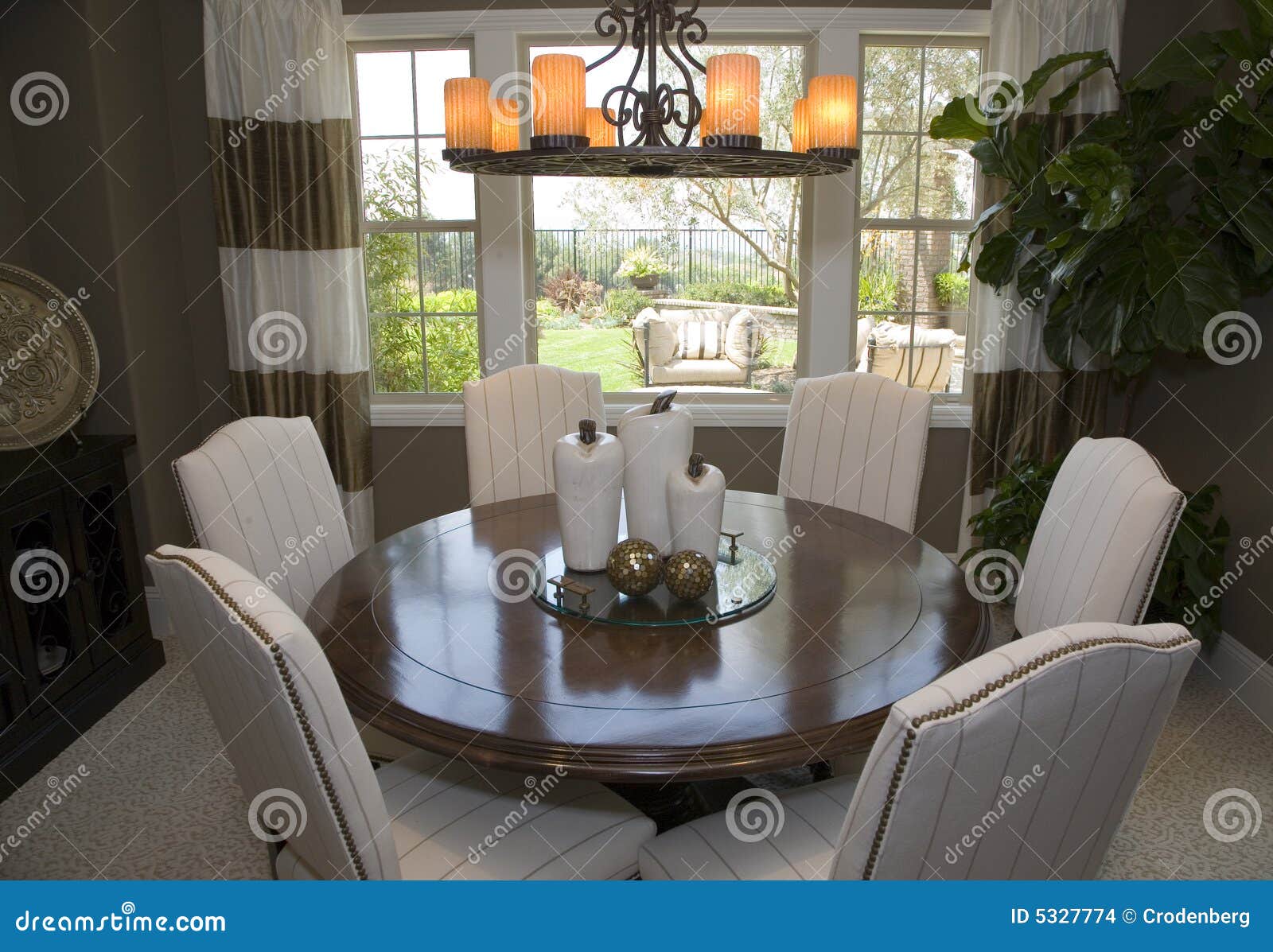 Luxury home dining room. stock photo. Image of home, inside - 5327774