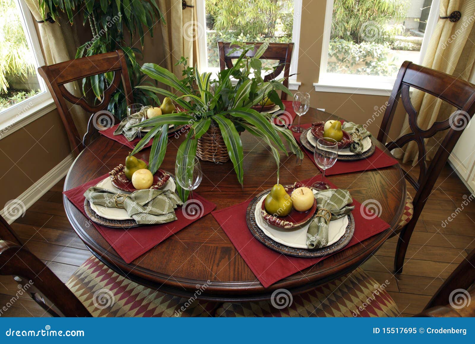 Luxury home dining table stock image. Image of hardwood - 15517695
