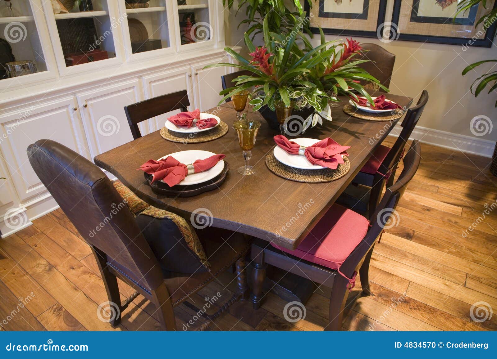 Luxury home dining table. stock photo. Image of dinner - 4834570