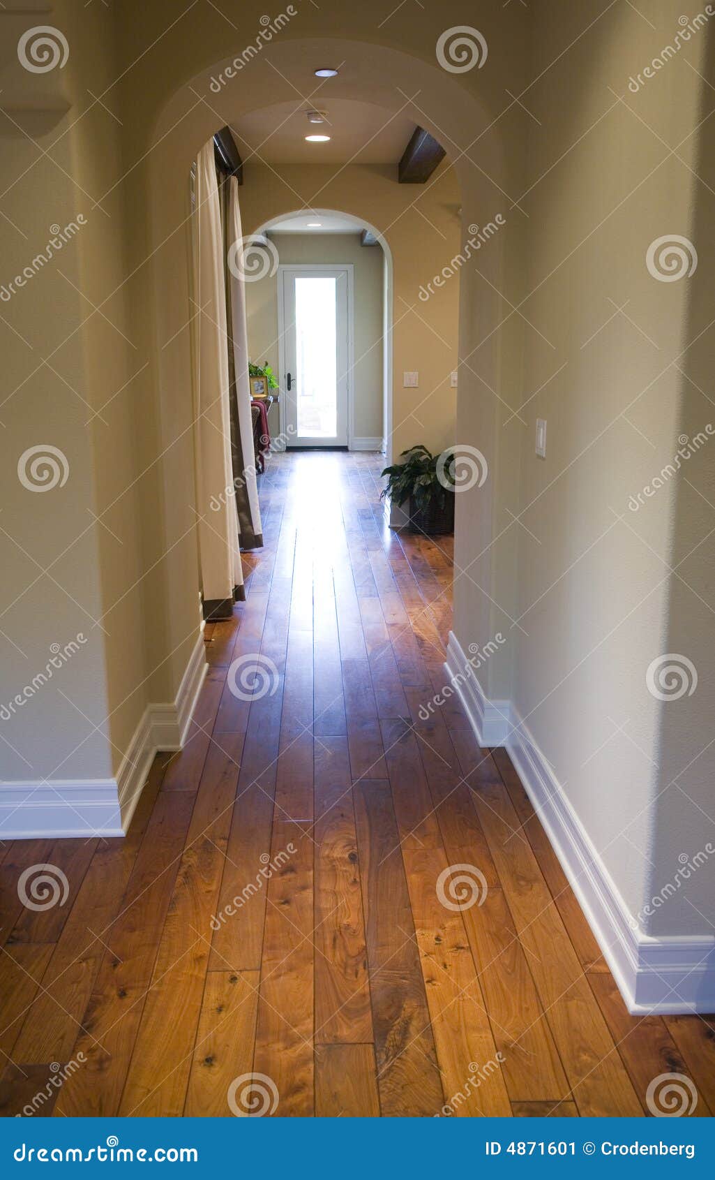 Luxury home hallway. stock image. Image of american, residential - 4871601