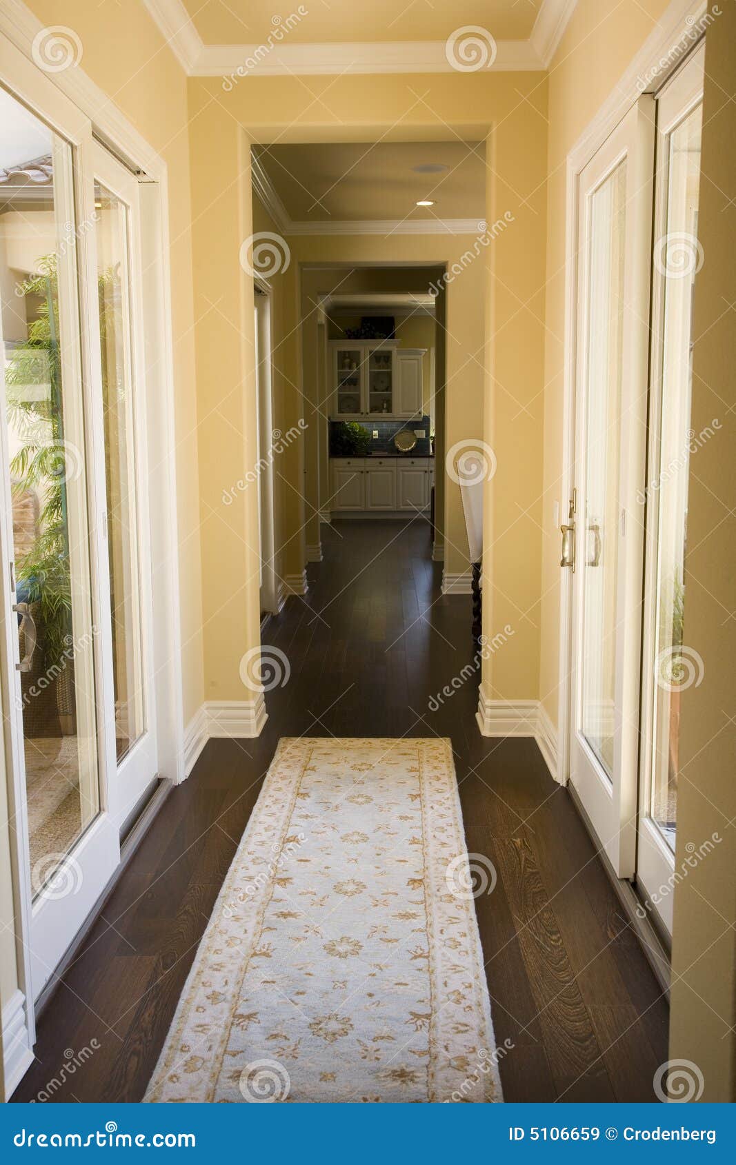 Luxury home hallway stock image. Image of designer, floor - 5106659