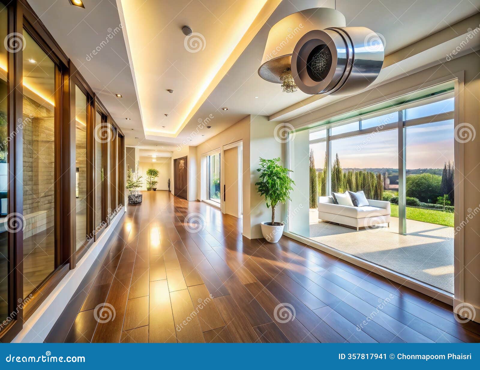 Luxury Home Security Daylight Hallway CCTV Surveillance System for ...