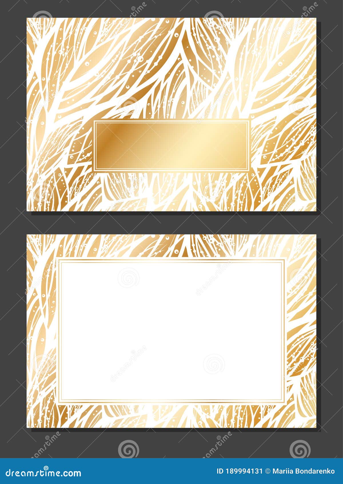 Luxury Horizontal Invitation Card with Empty Space for Your Tex Stock ...