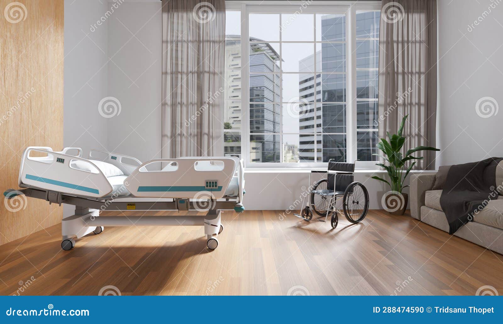 Luxury Hospital VIP Room Design Stock Illustration - Illustration of ...
