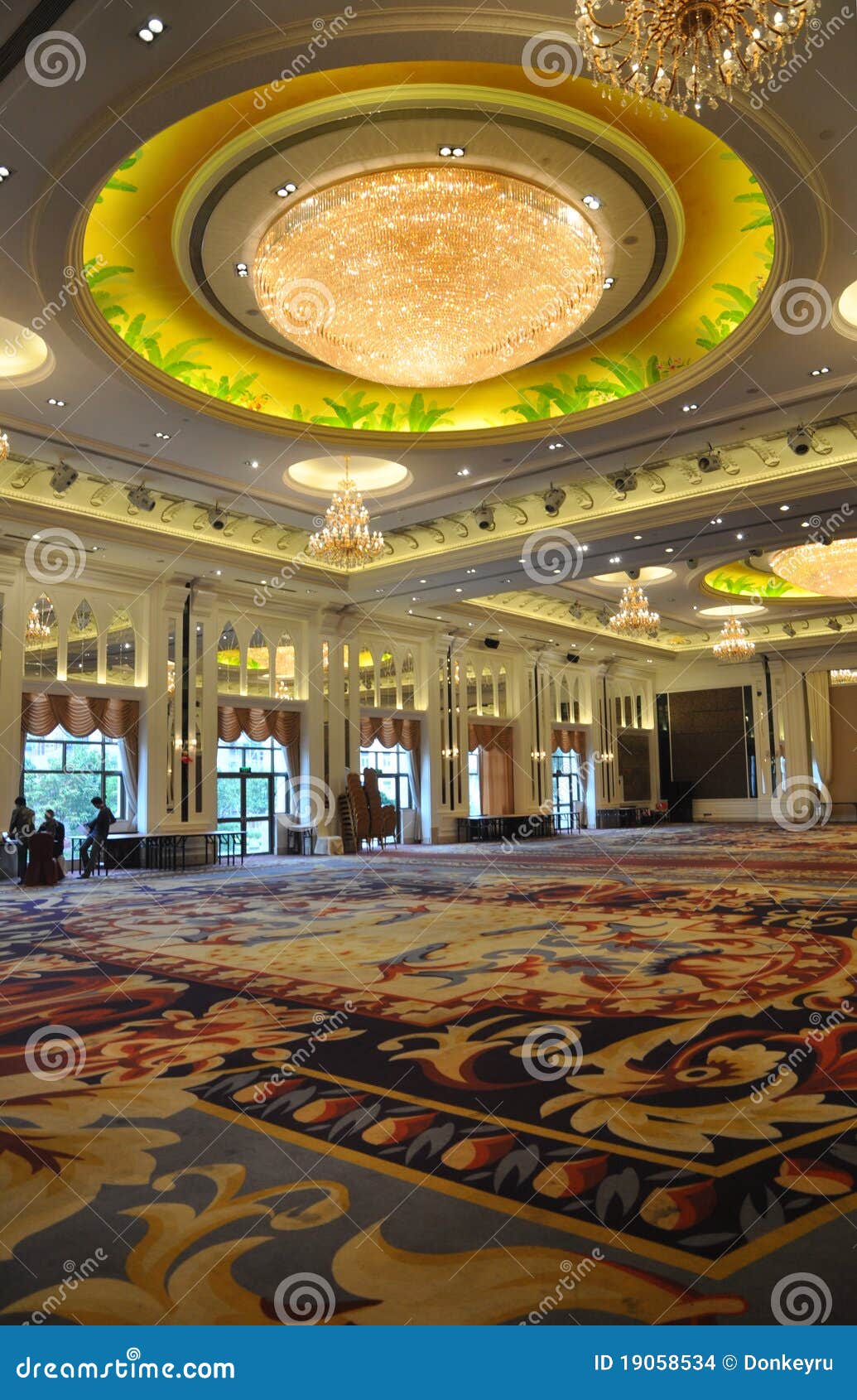 Luxury hotel banquet hall stock photo. Image of hotel - 19058534