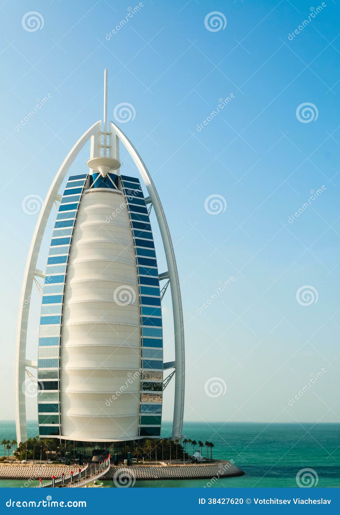 Luxury Hotel Burj Al Arab Tower of the Arabs Stock Photo - Image of ...