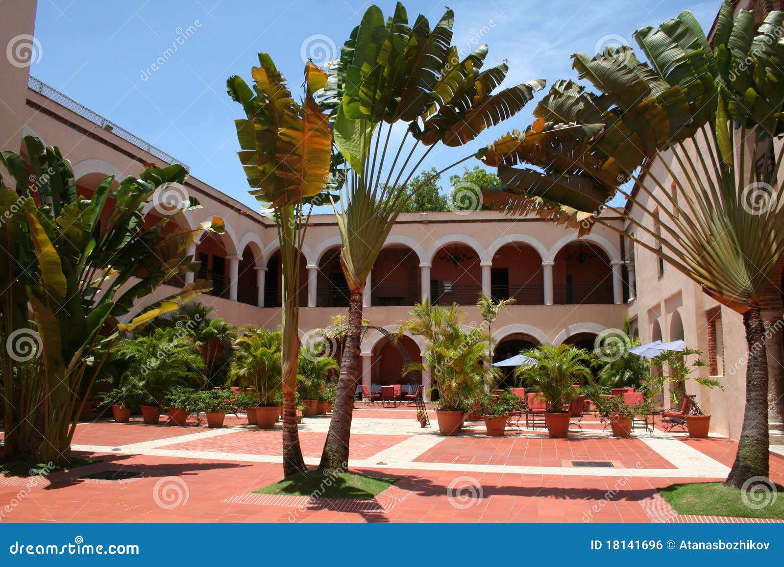 Luxury hotel garden stock photo. Image of island, exotic - 18141696