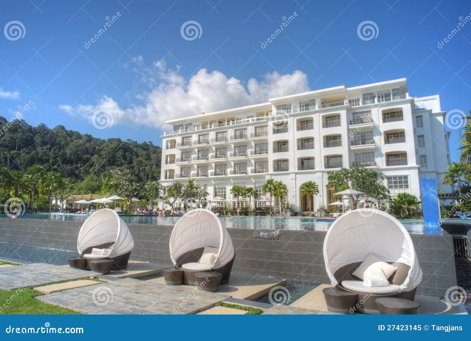 Infinity Pool At Escala Hotel In Tagaytay City, Philippines Editorial ...