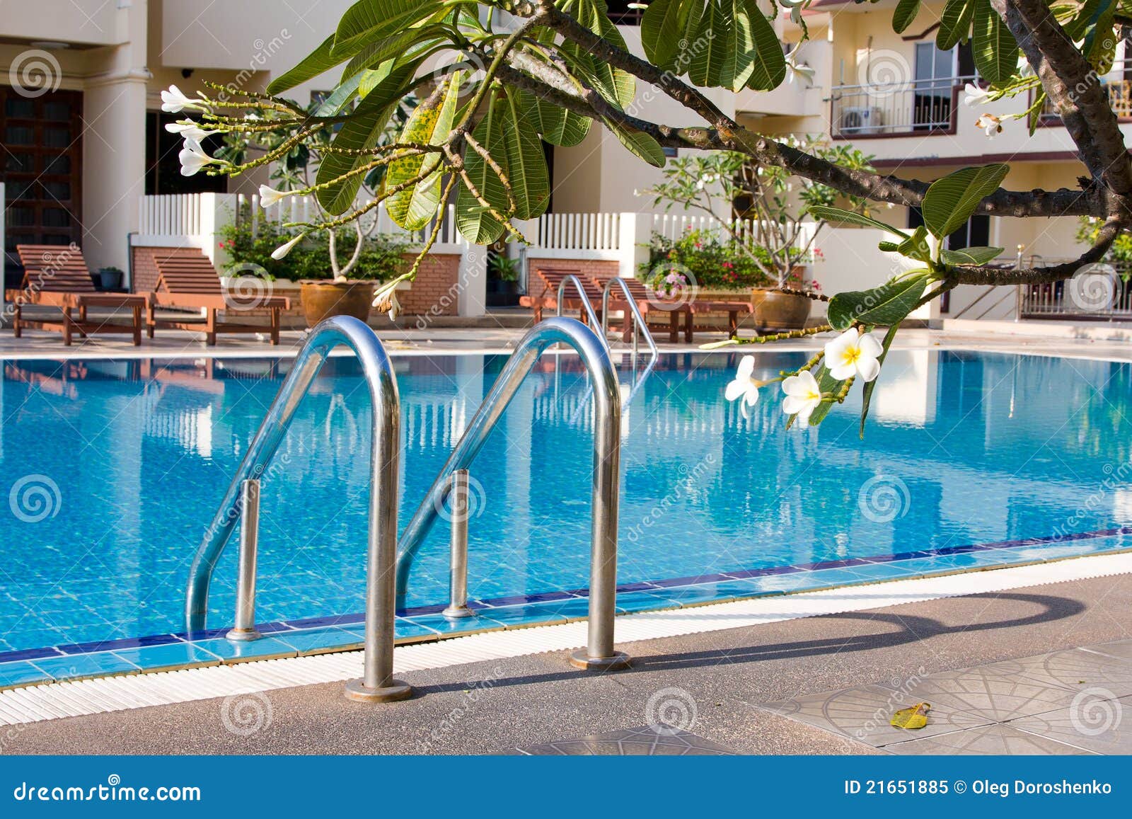 Luxury hotel pool, stock image. Image of chair, residence - 21651885