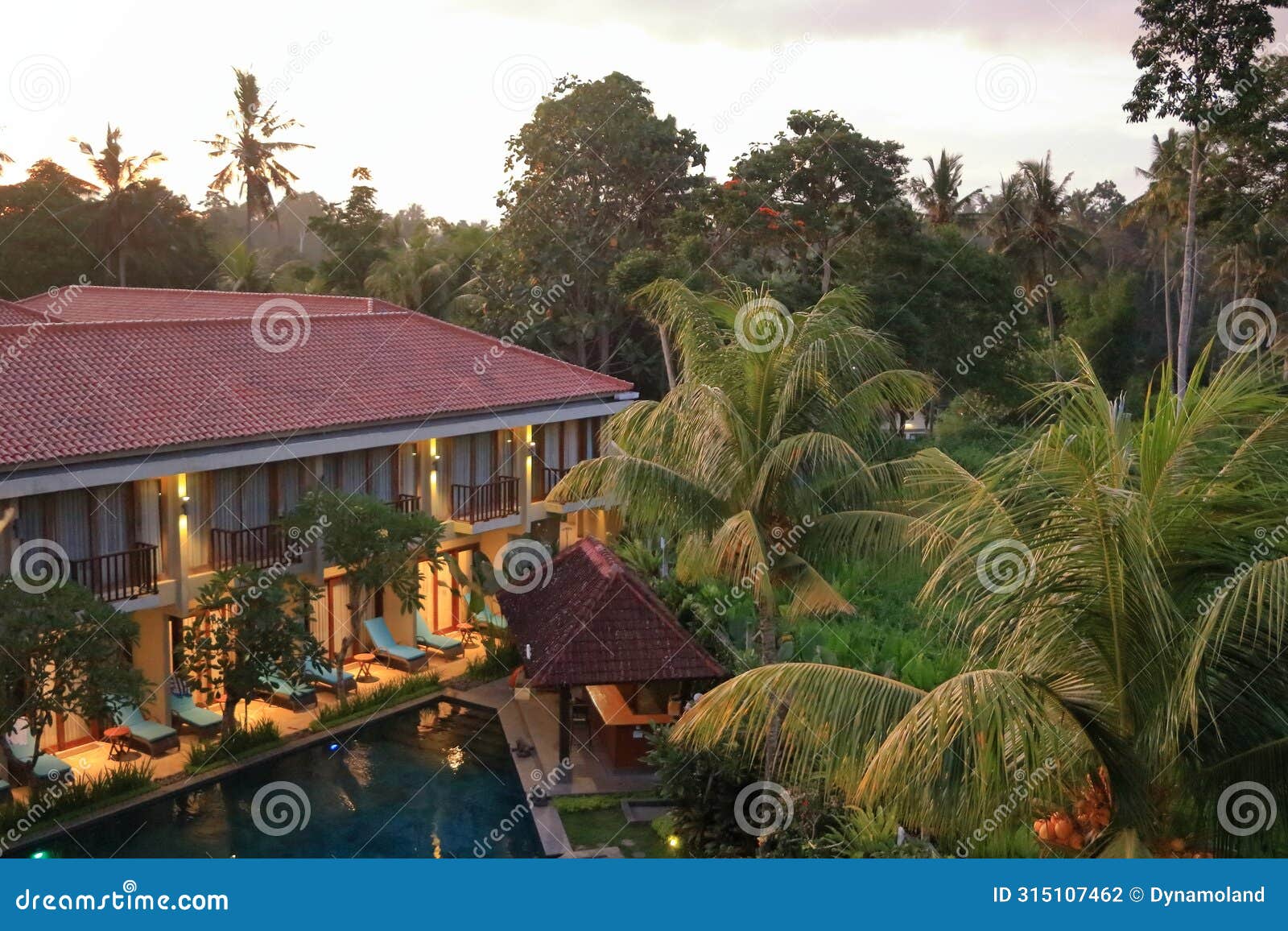 Luxury Hotel with Pool in Bali, Indonesia Stock Photo - Image of bali ...