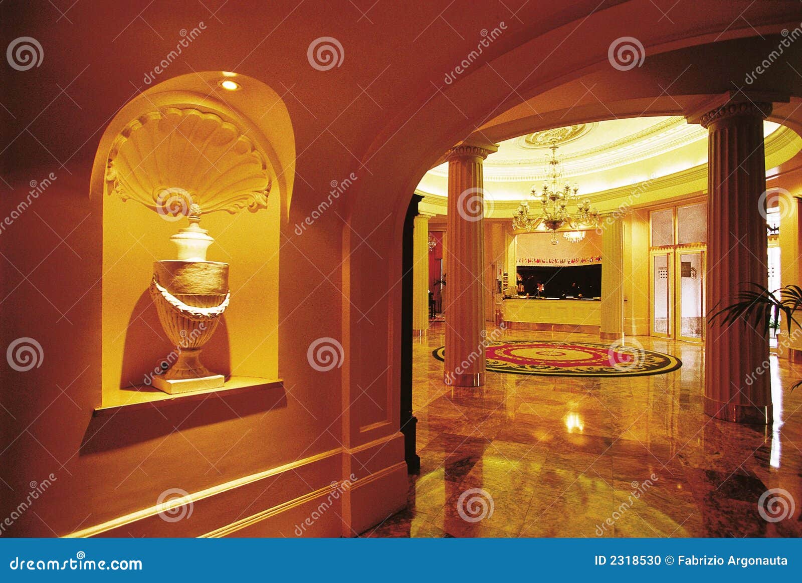Luxury Hotel Reception Hall Stock Photo - Image of entrance, hall: 2318530