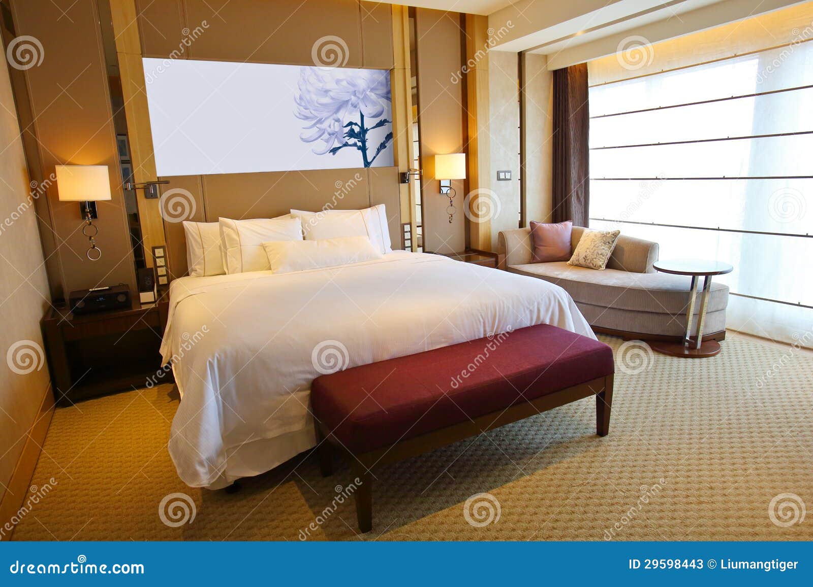 Luxury hotel room stock image. Image of care, furniture - 29598443