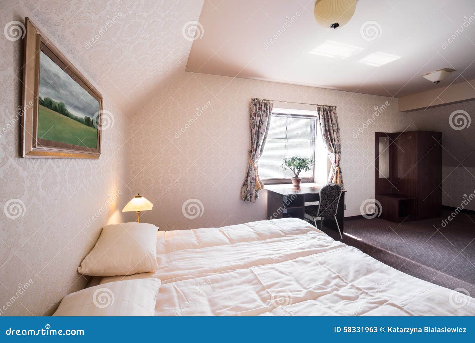 Luxury hotel room stock image. Image of interior, pastel - 58331963