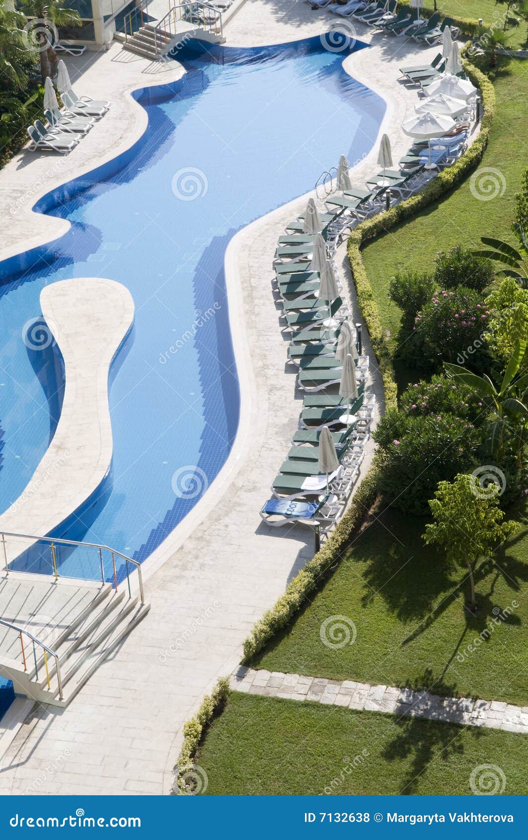 Luxury Hotels with Water Pool Stock Photo - Image of idyllic, luxury ...