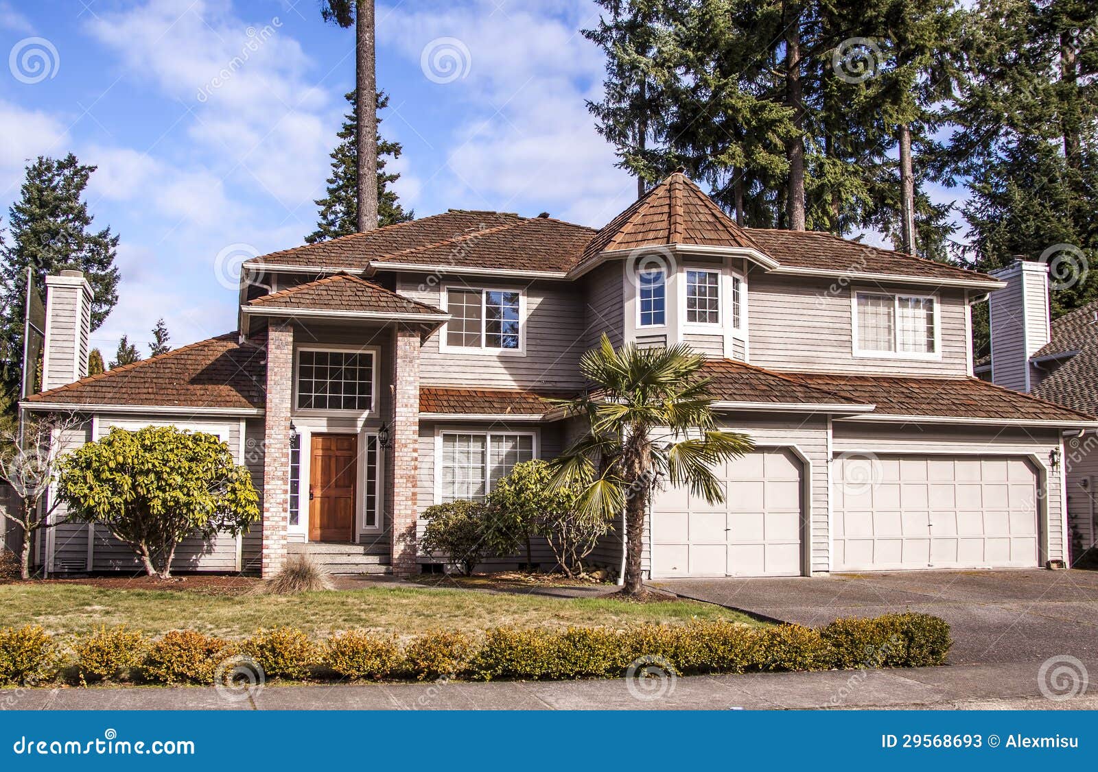 Luxury house stock image. Image of real, landscaping - 29568693