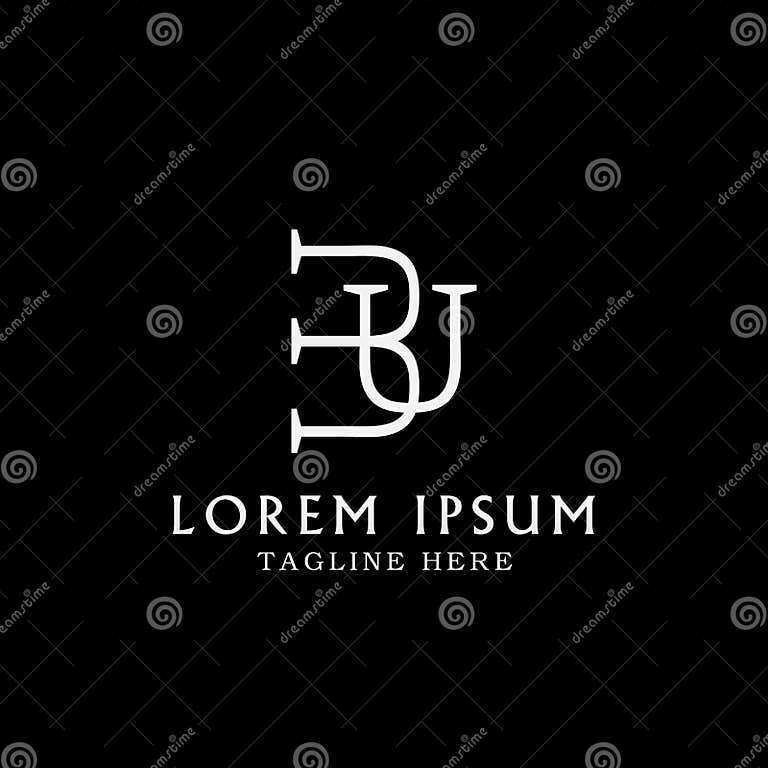 Luxury Initial 3U Company Logo Template Vector Stock Illustration ...