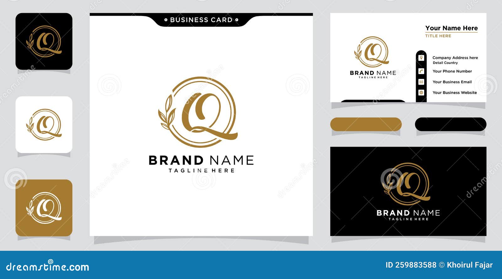 Luxury Initial Q Letter Logo Design Vector Template. Creative Q Letters ...