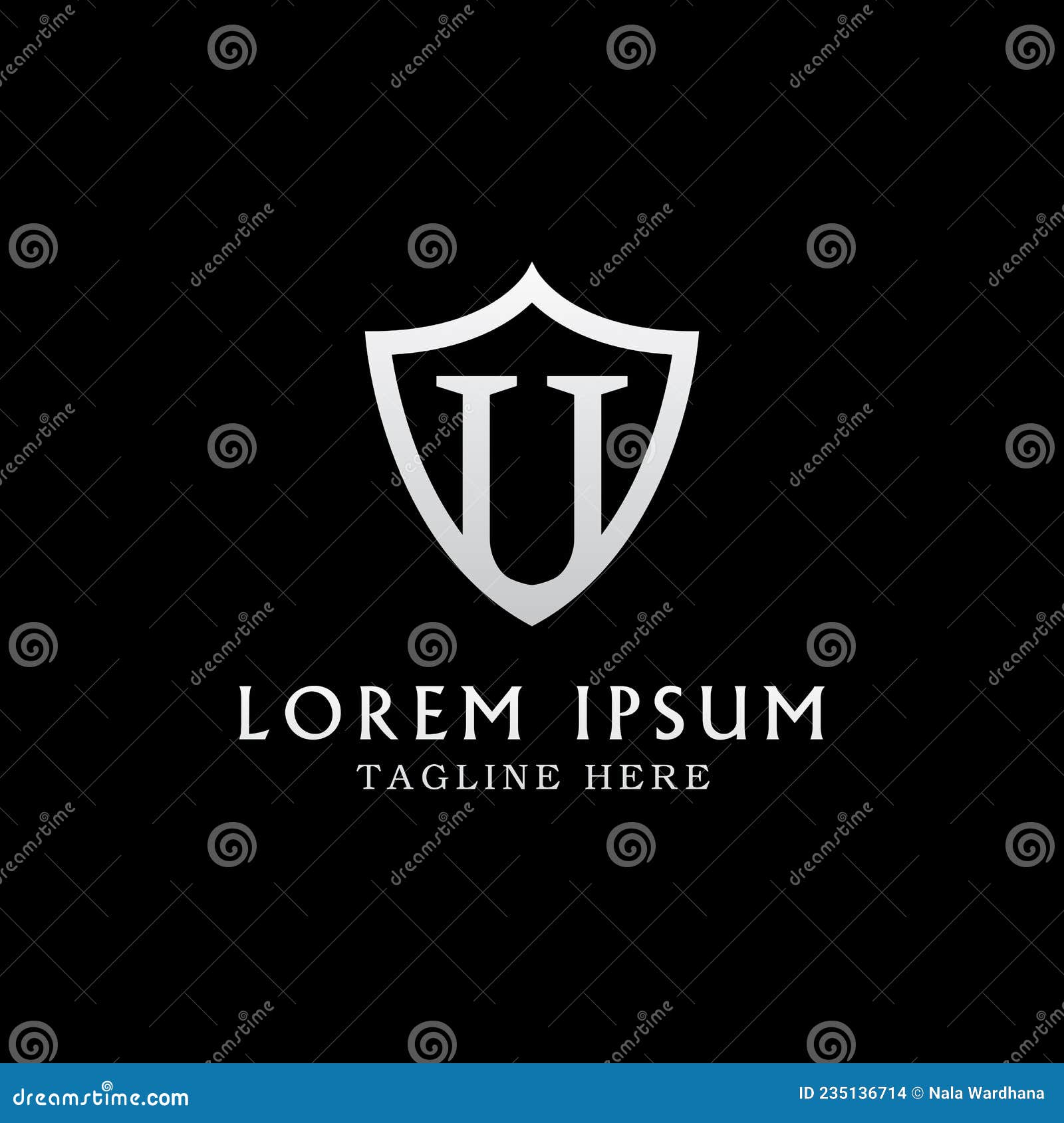 Luxury Initial U Shield Company Logo Template Vector Stock Vector ...