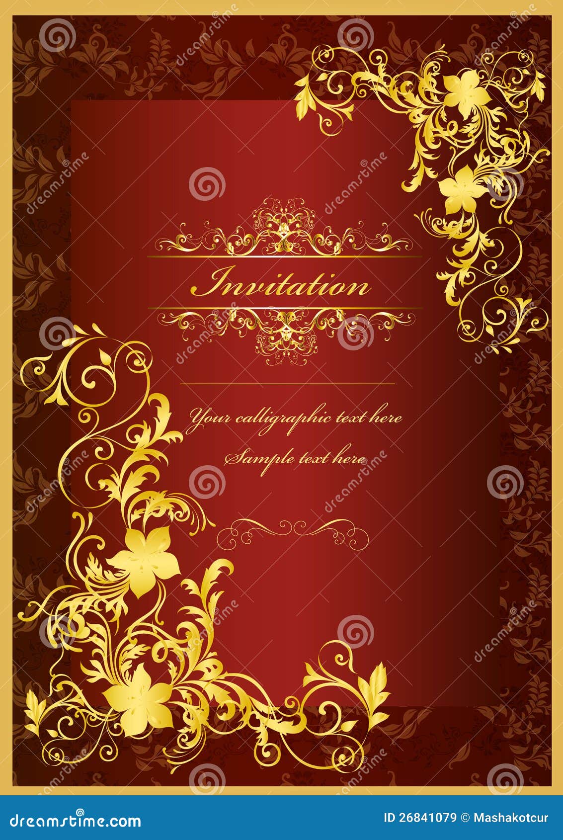 Luxury Invitation Card for Your Design Stock Vector - Illustration of ...