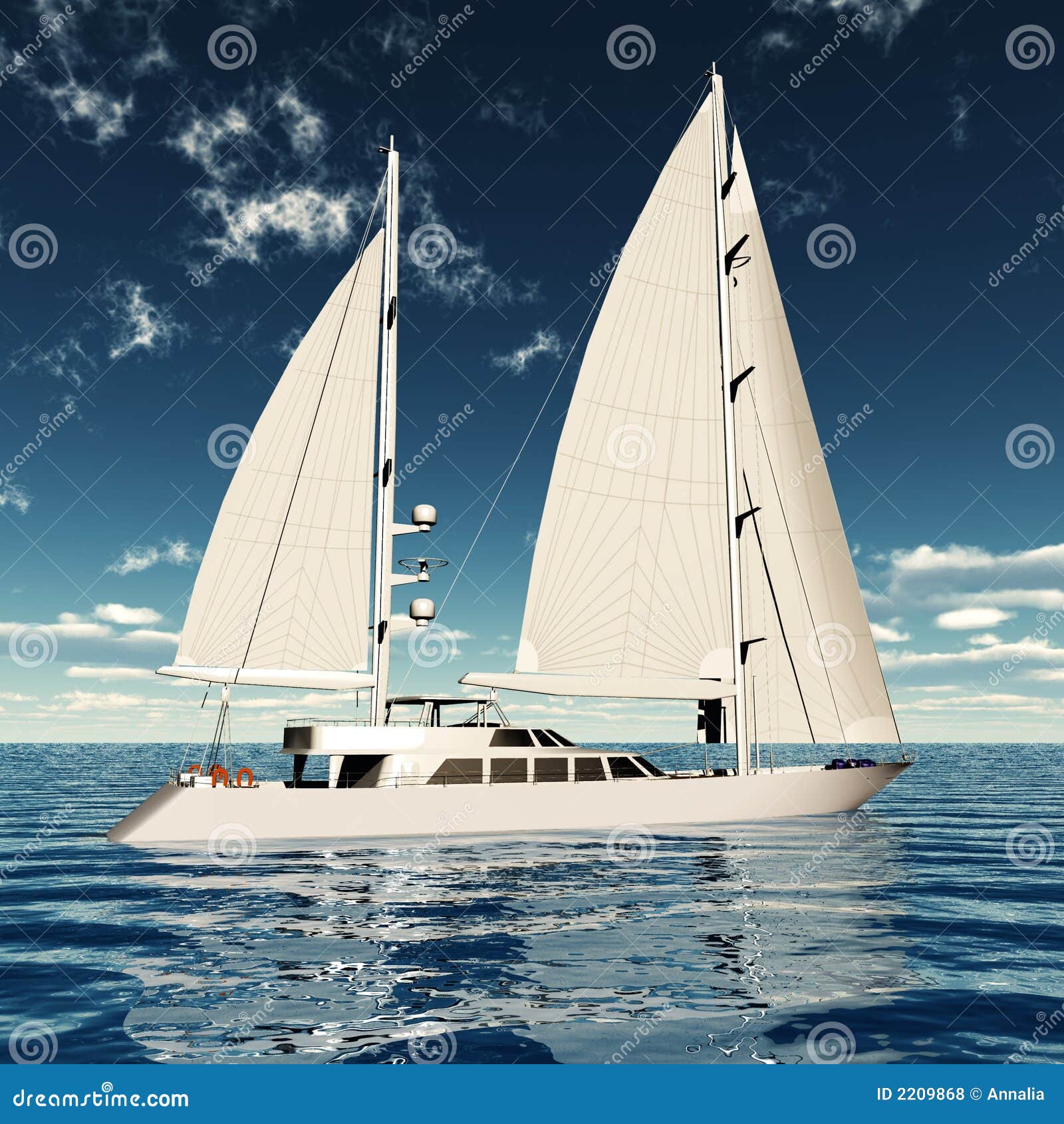 Luxury ketch stock photo. Image of sailing, holidays, island - 2209868
