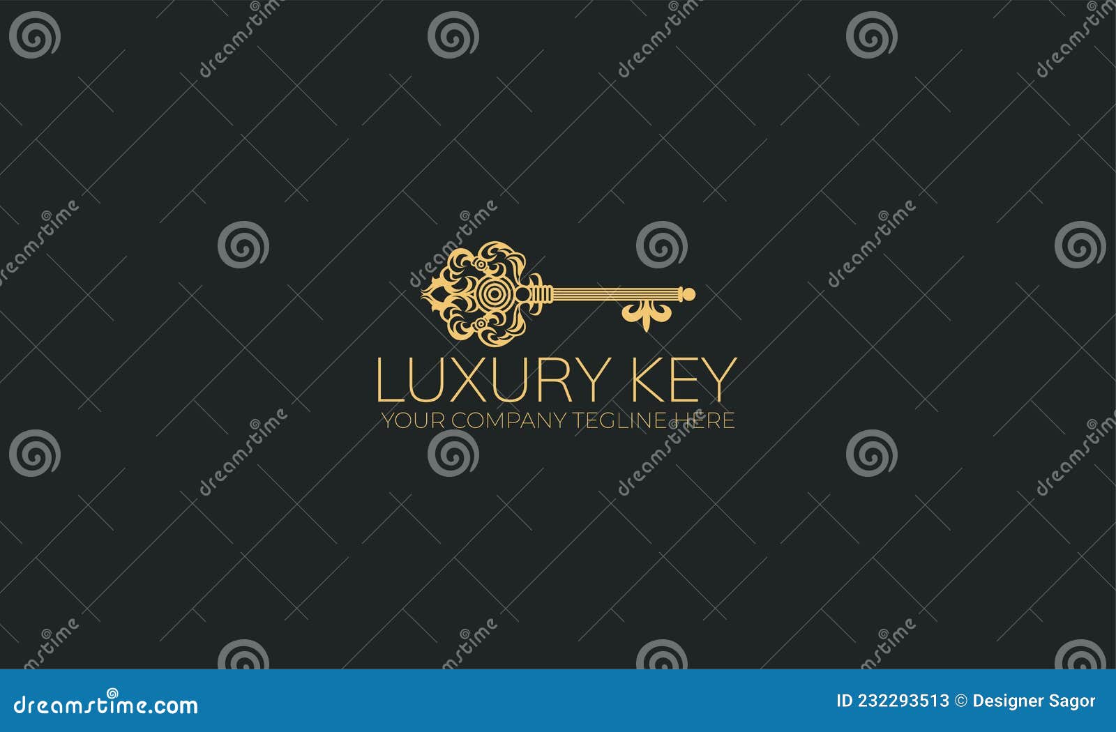 Creative Luxury Key Logo Design Stock Vector - Illustration of sign ... Creative Luxury Key Logo Design Stock Vector - Illustration of sign ...