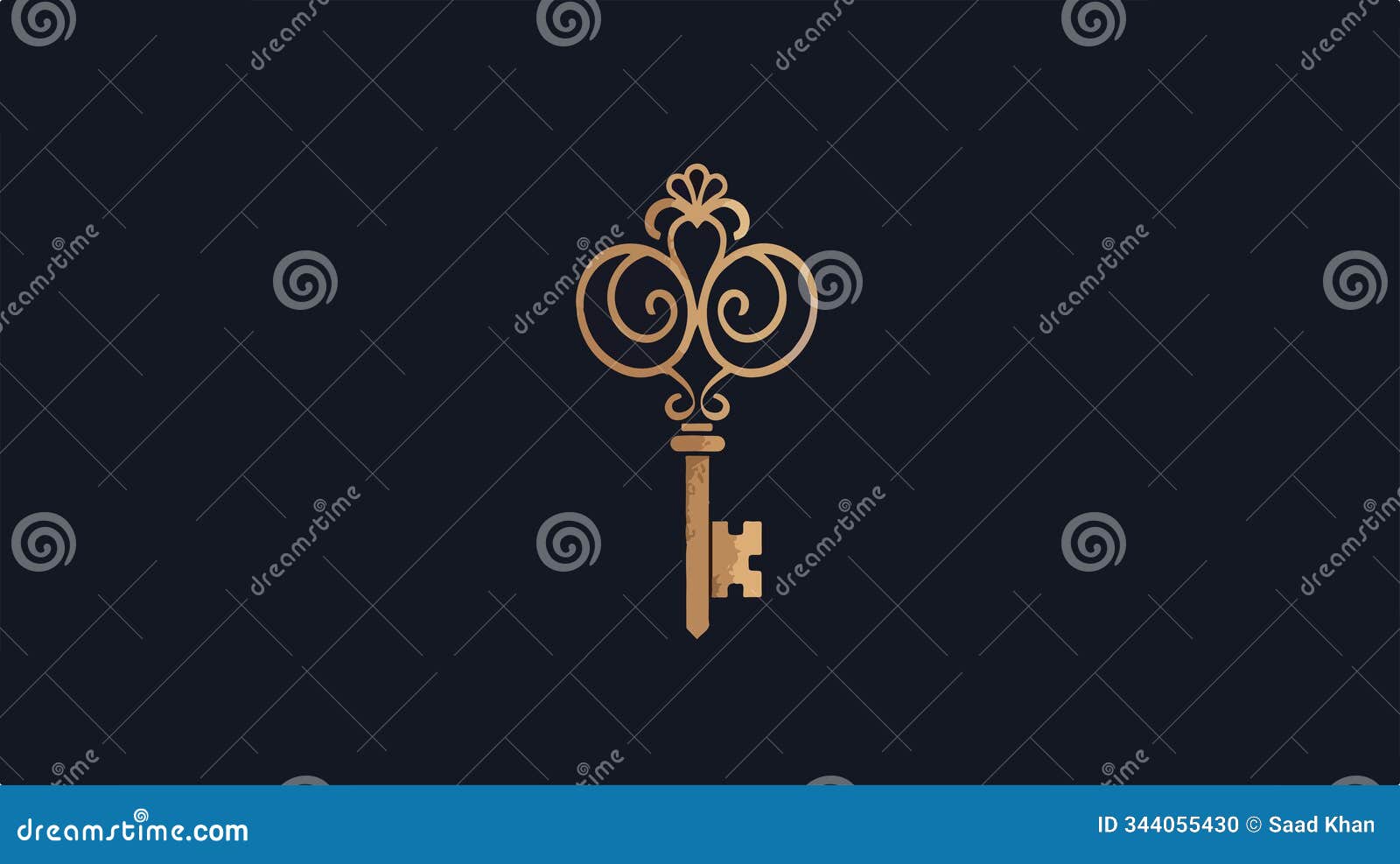 Luxury Key Logo Vector Design Stock Vector - Illustration of graphic ...