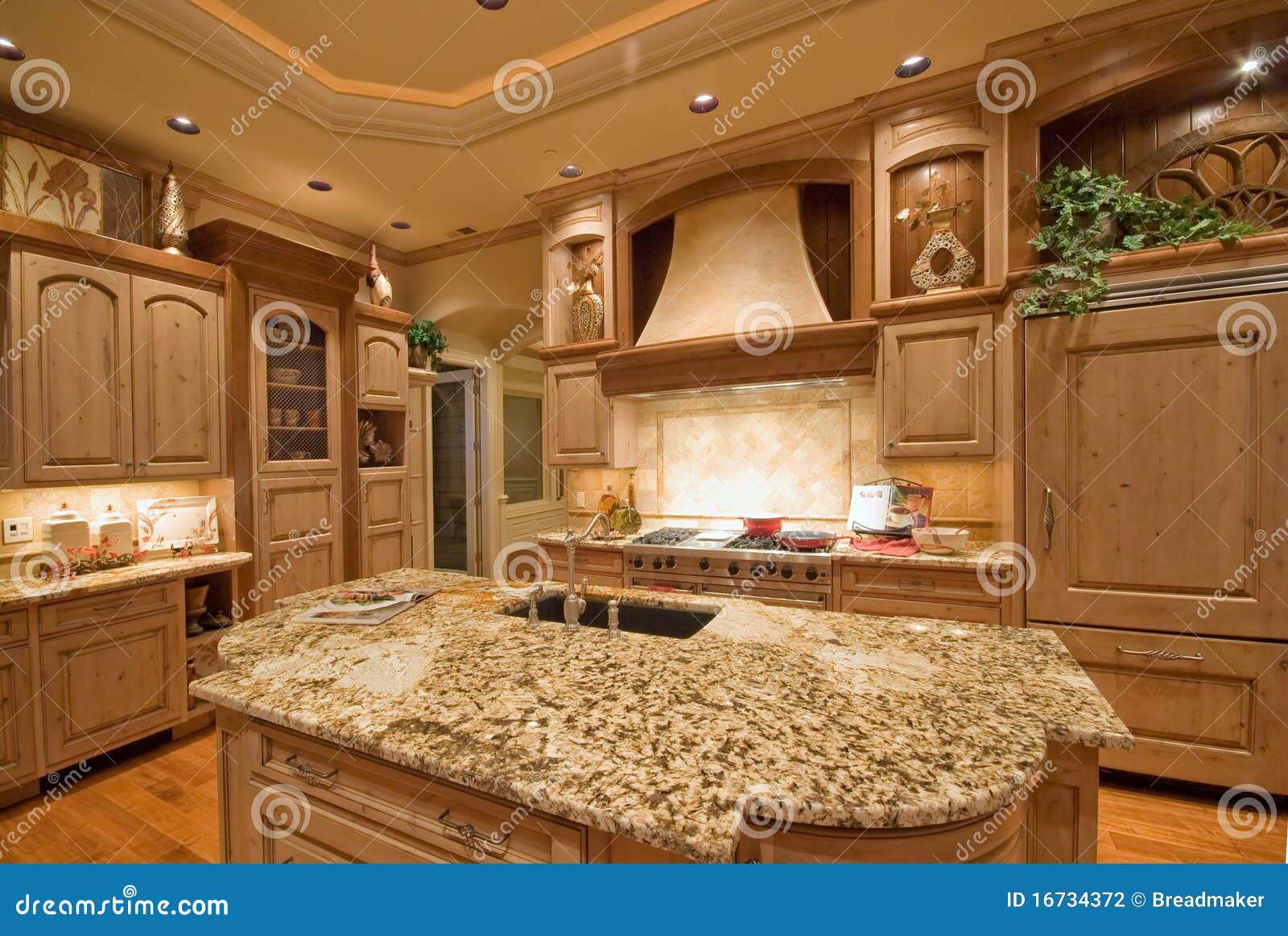 Luxury Kitchen stock photo. Image of kettle, chair, clean - 16734372