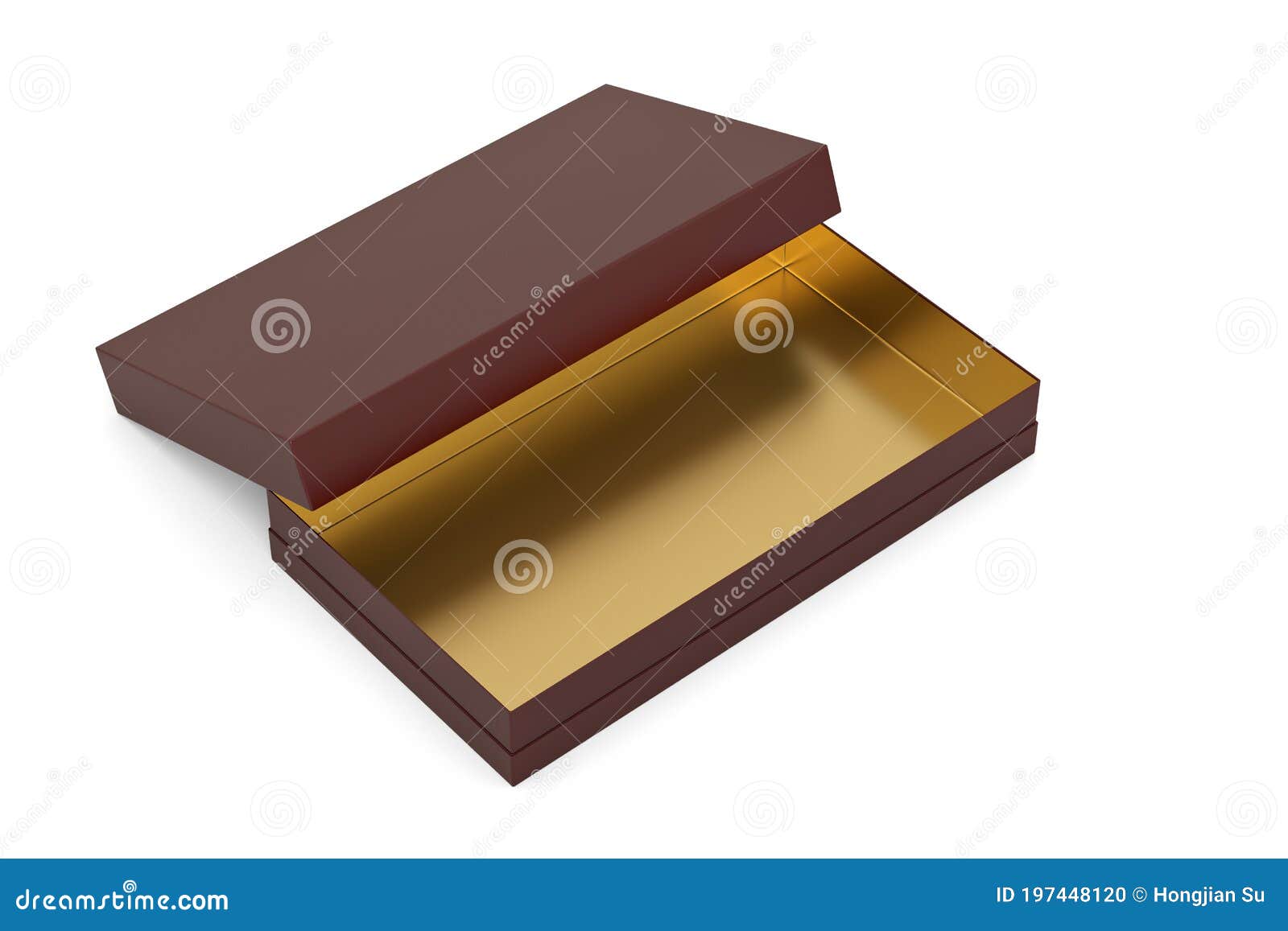 Luxury Lacquerware Box Isolated on White Background, 3D Render. 3D ...