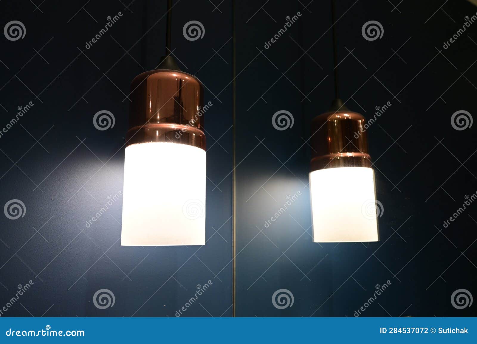 Close Up Luxury Lamp Hanging on Room, Interior Design Stock Photo ...