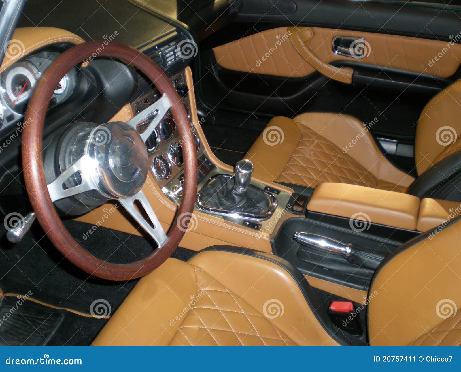 Luxury Leather British Car Interior Stock Image - Image of exclusivity ...