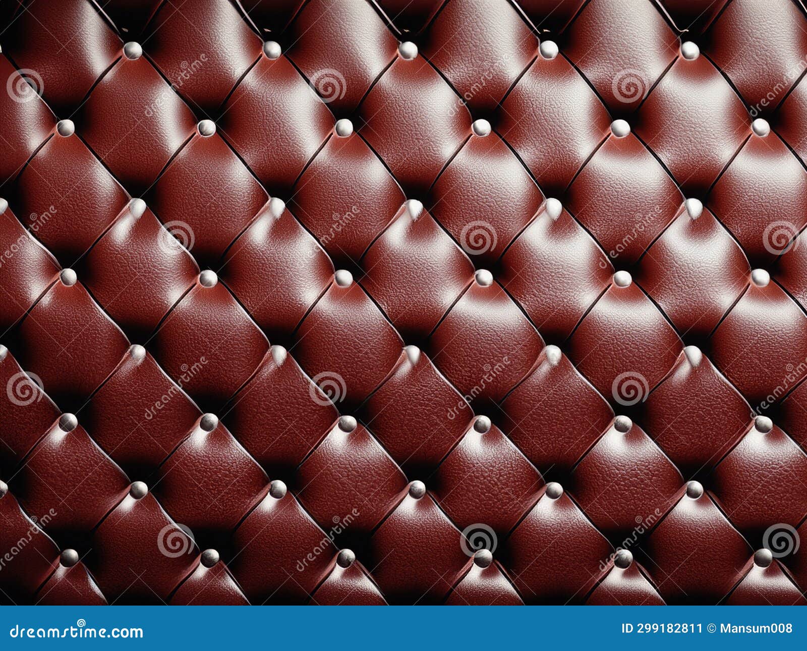 Luxury Leather Sofa with a Upholstery Texture. 3d Render Illustration ...