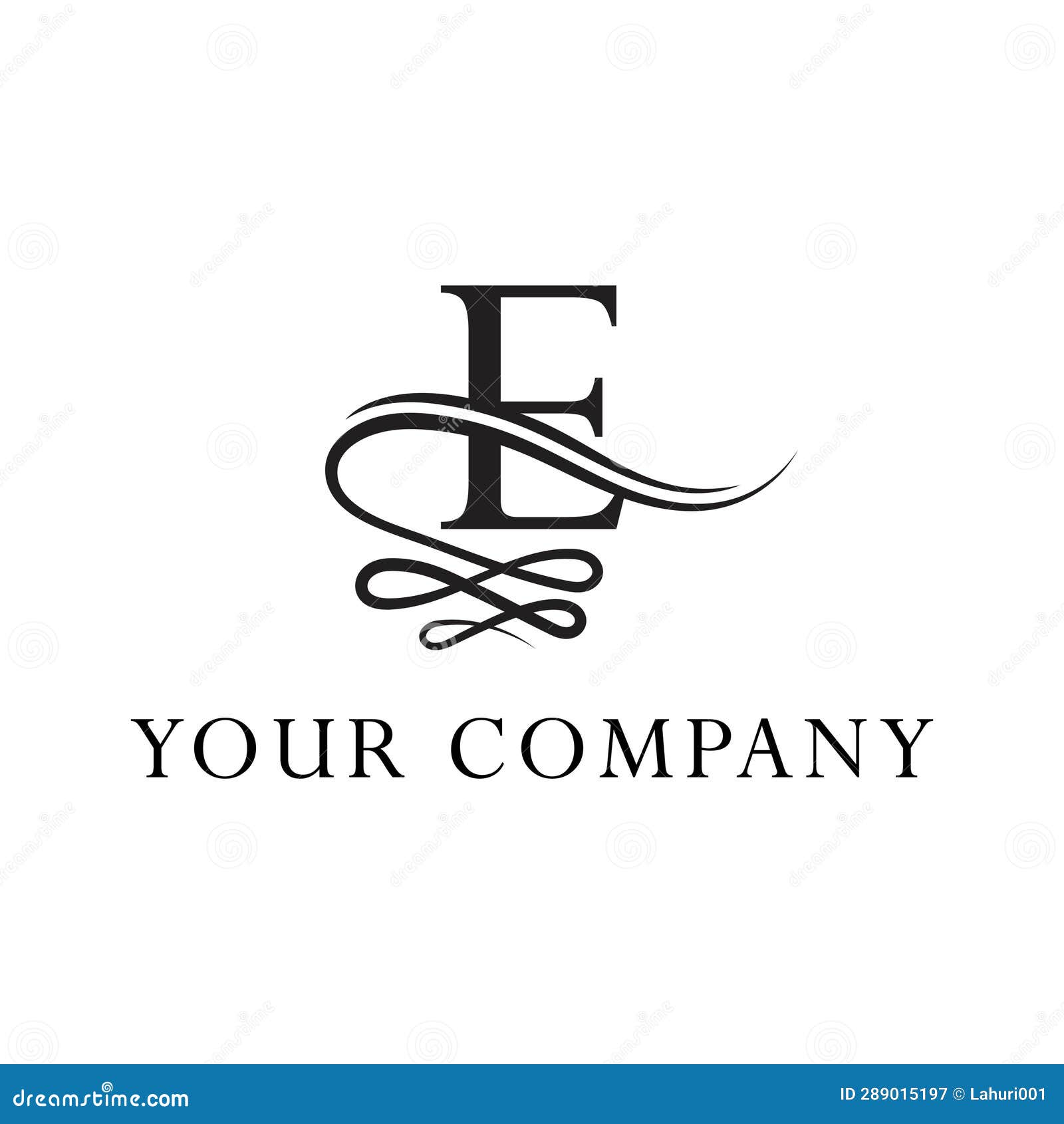 Luxury Letter E Logo Ornament Stock Vector - Illustration of ornament ...
