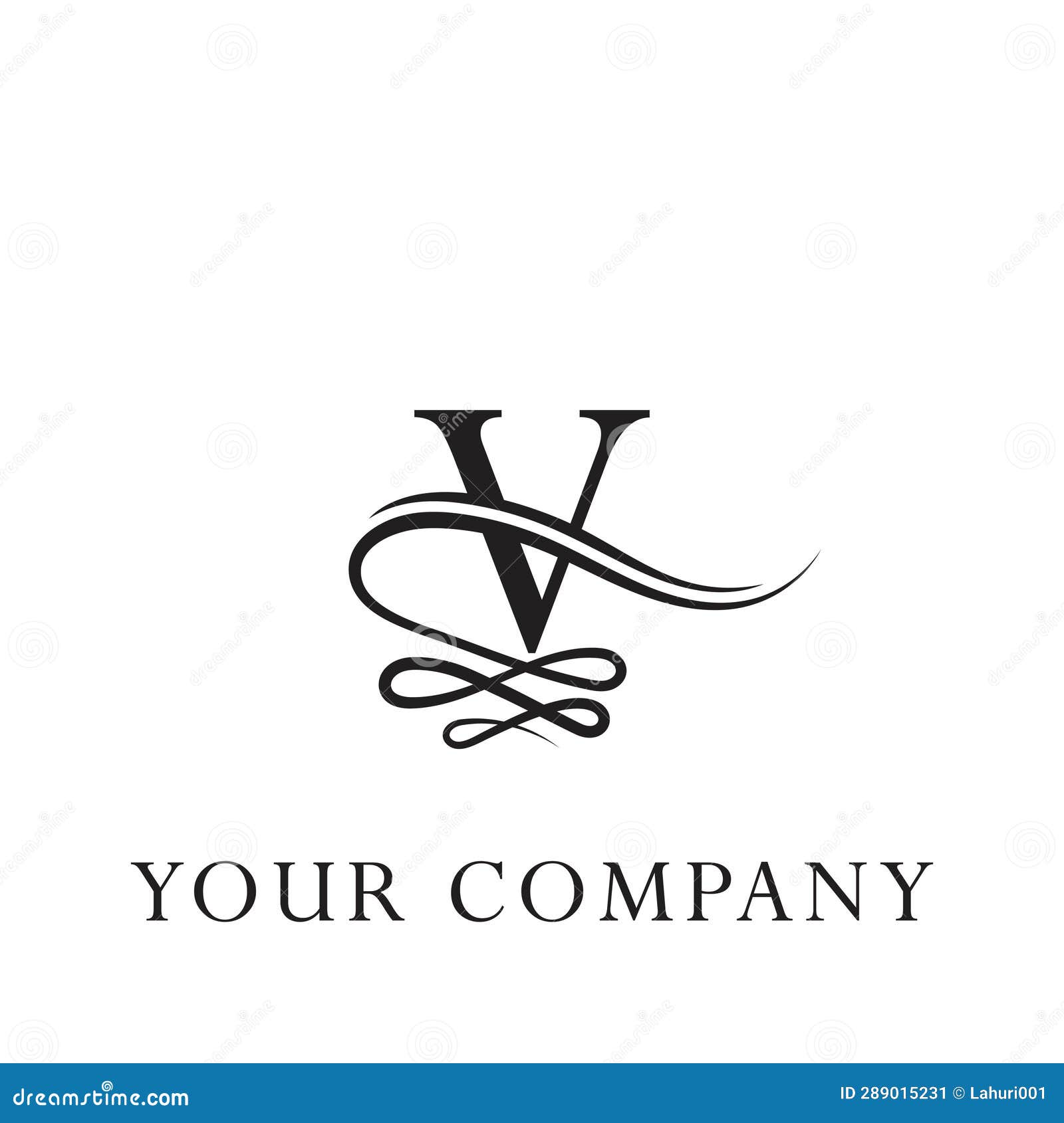 Luxury Letter V Logo Ornament Stock Vector - Illustration of monogram ...
