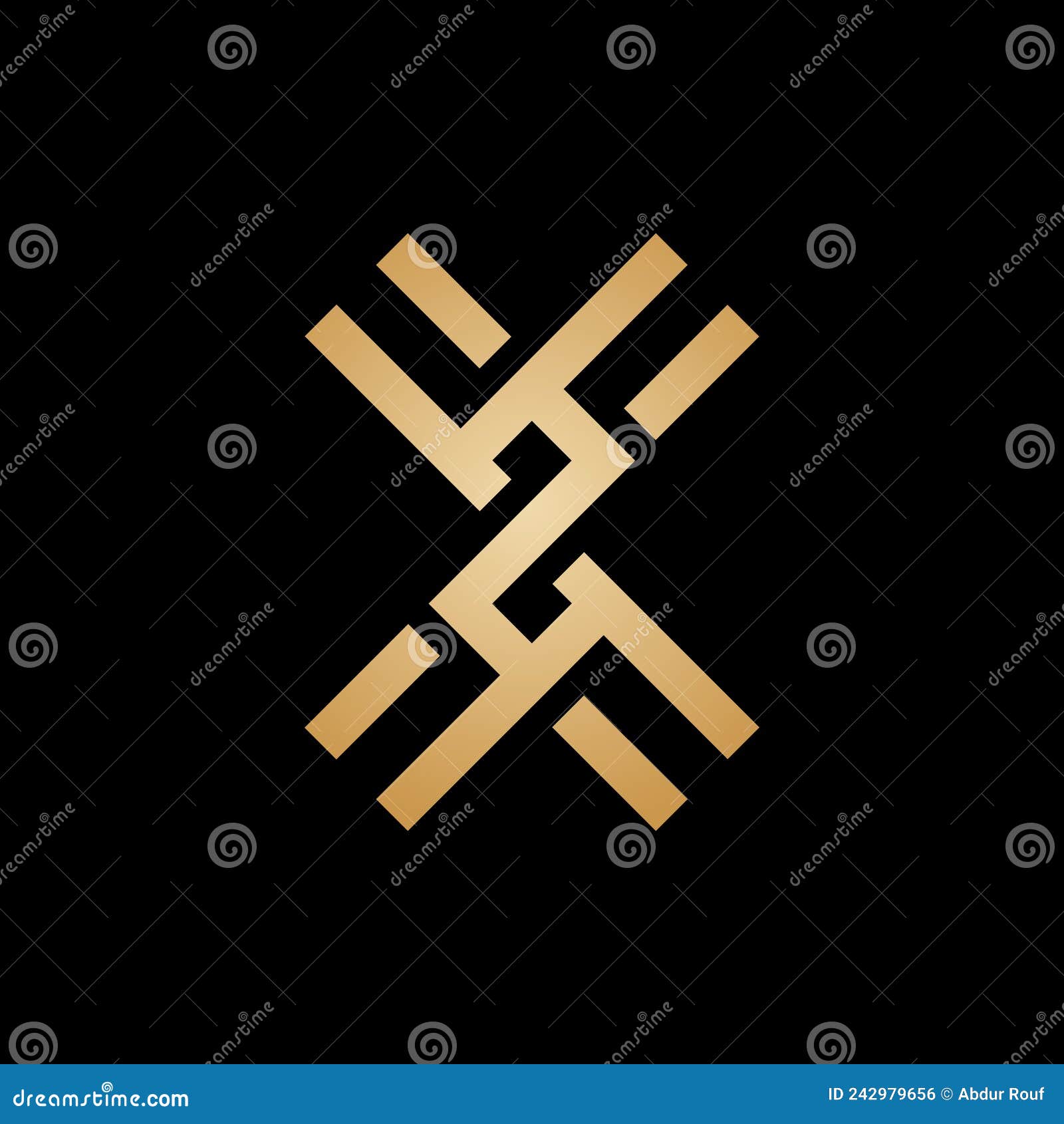 Letter X Nordic Logo Design Stock Vector - Illustration of flat ...