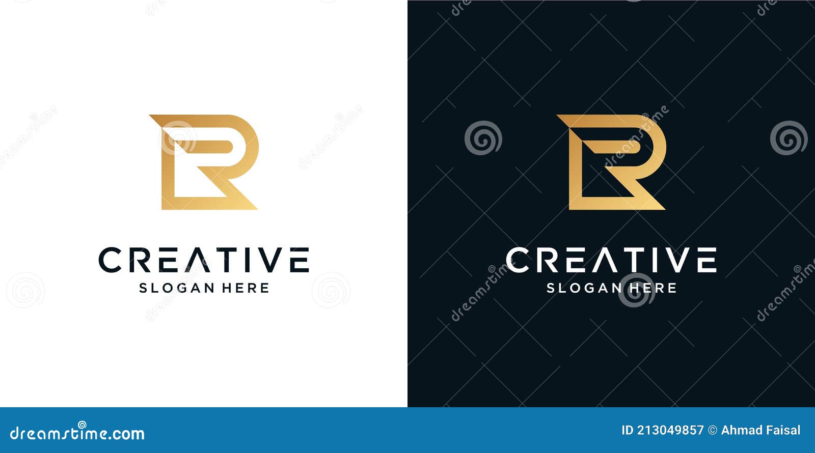 Luxury Letter R Logo Design Template Stock Vector - Illustration of ...