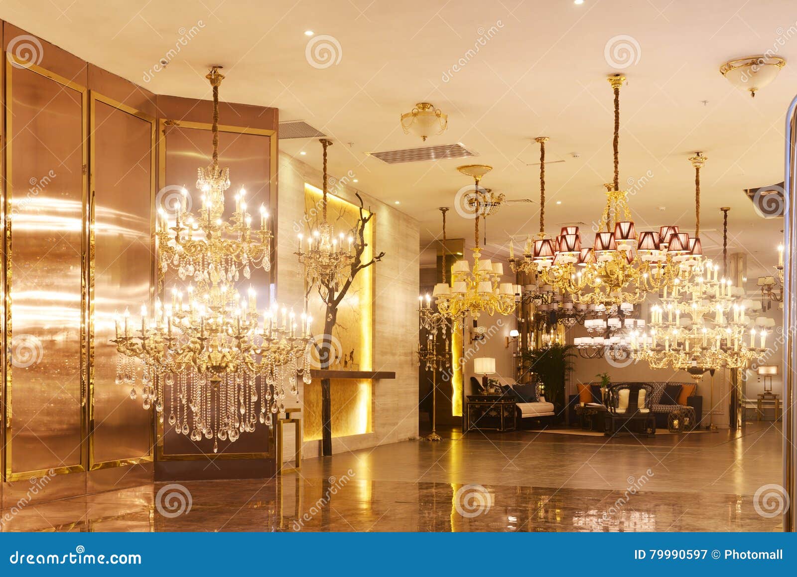 Luxury lighting shop stock image. Image of abstract, desk - 79990597