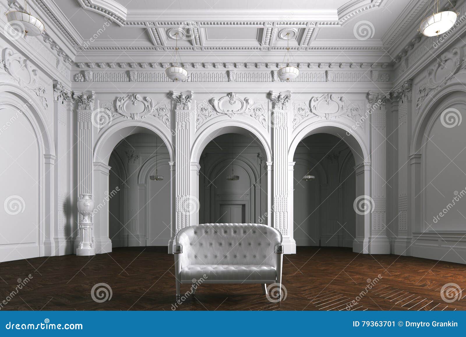 Luxury Mansion Interior: Elegant Kitchen Design With Abundance Of ...