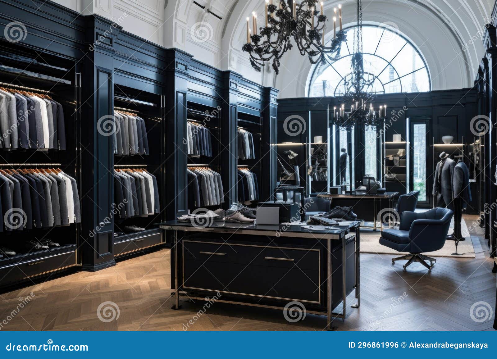 Luxury Men s Dressing Room stock illustration. Illustration of store ...