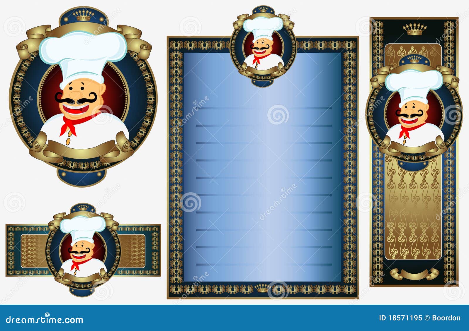 Luxury Menu Royal Cook Style Stock Vector - Illustration of gold, menu ...